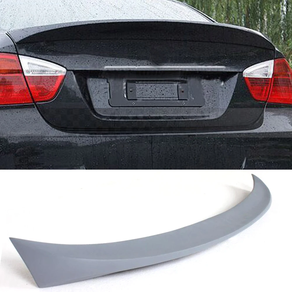 Car-styling Pu Rear Trunk Boot Lip Spoiler Wing For Bmw 3series E90 ...