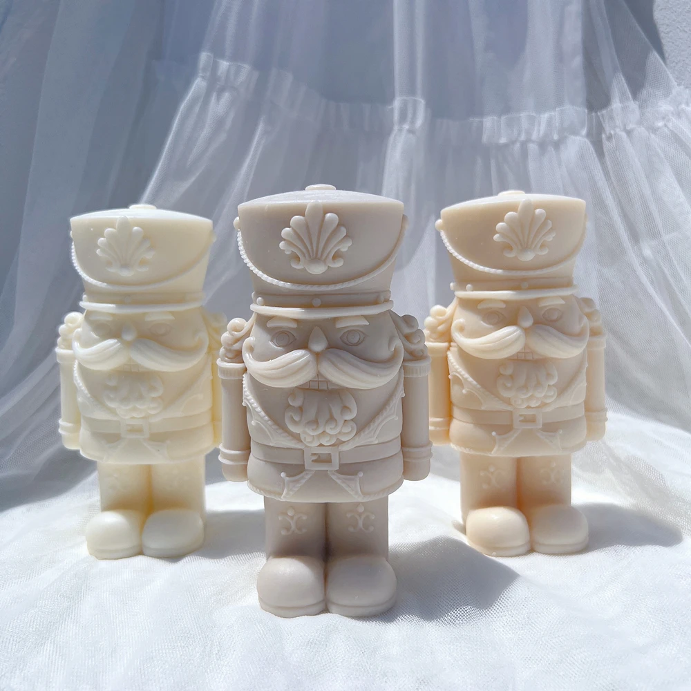 Shorty Nutcracker Statue Silicone Candle Mold Christmas Decor Silicone ...