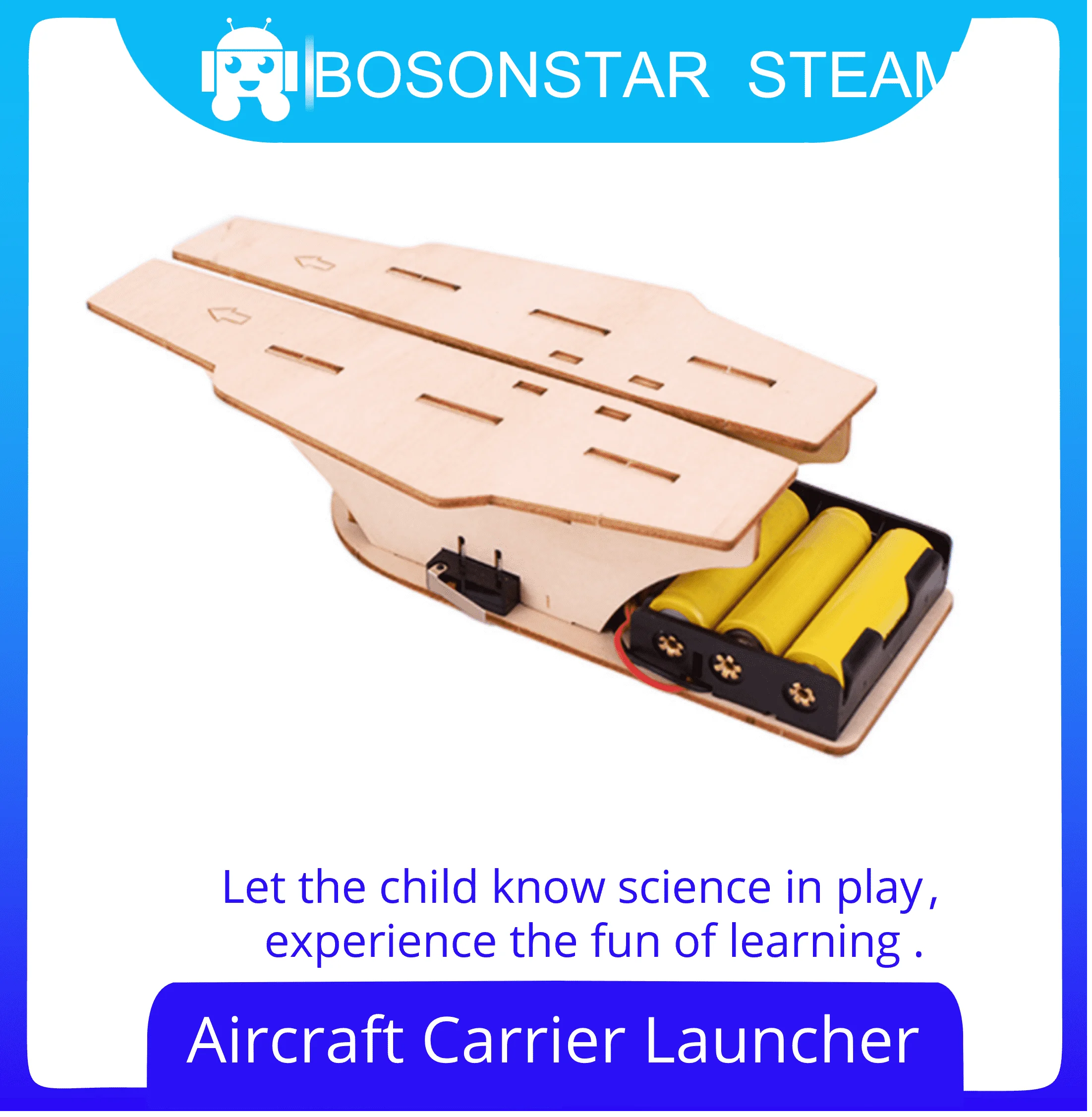 DIY Assembled Model Electric craft Carrier Launcher Science Discovery ...