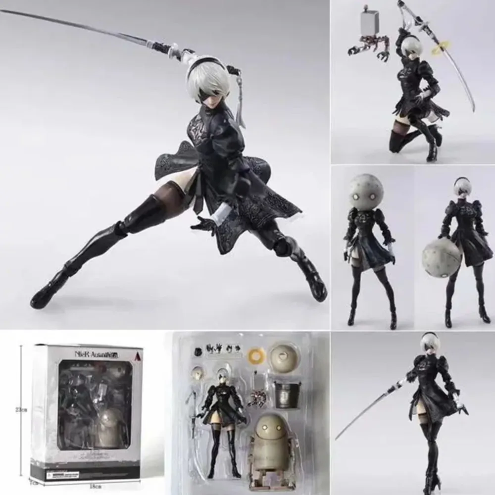 Anime-Nier-Automata-Action-Figure-Toys-YoRHa-No-2-Type-B-2B-Figuras ...