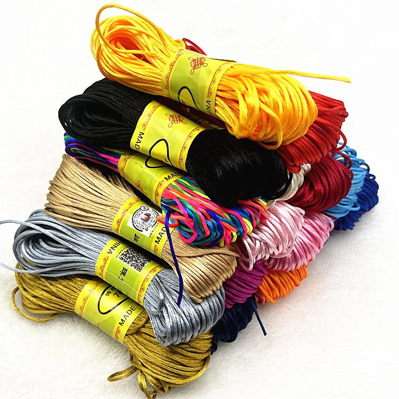 NEW-20-Yards-lot-1-5mm-Chinese-Knot-Line-Cord-Silk-Satin-Cord-Nylon ...