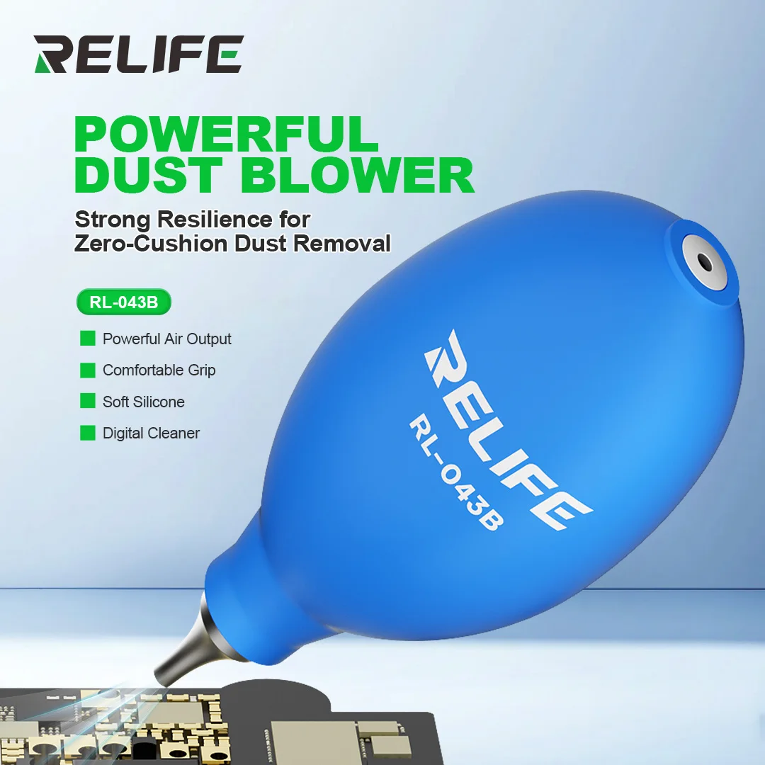 RELIFE RL-043B Dust Blower Strong Airflow Silicone Cleaner for Mobile ...