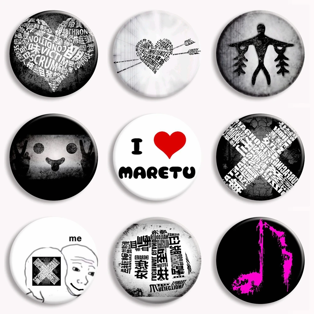 Creative-I-Love-Maretu-Heart-Button-Metal-Pin-Musical-Note-Brooch-Dark ...