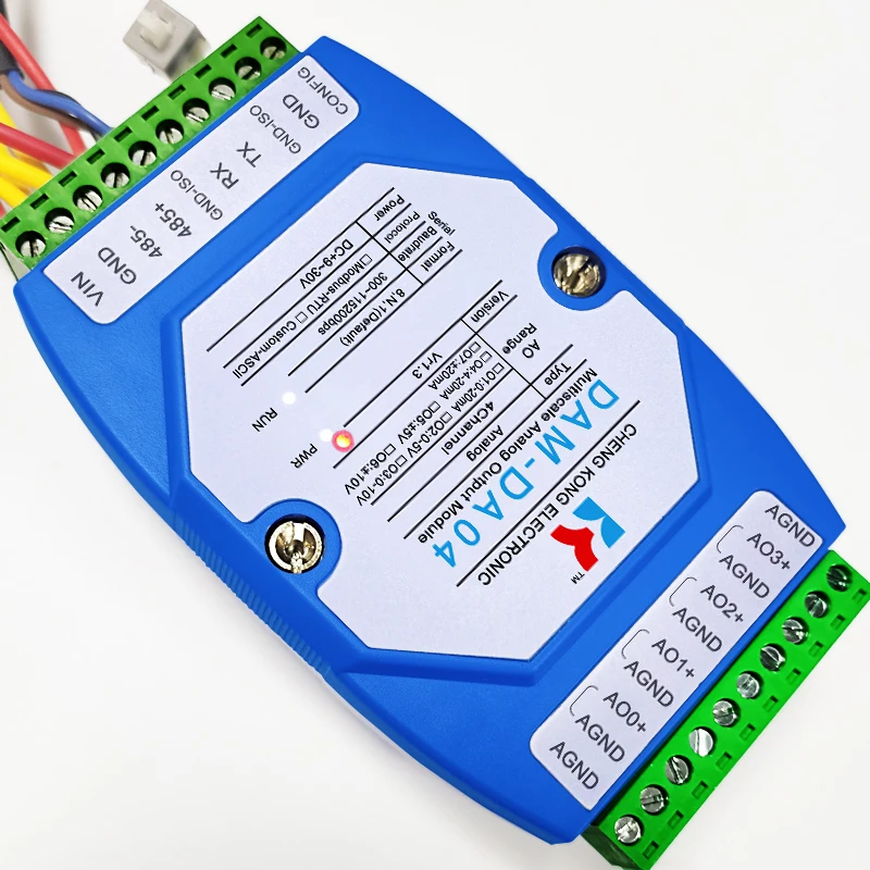 Dam-da04 4-channel Analog Output Module Rs232/485 To Current And Voltage 4-20ma/0-5v/0-10vmodbus ...
