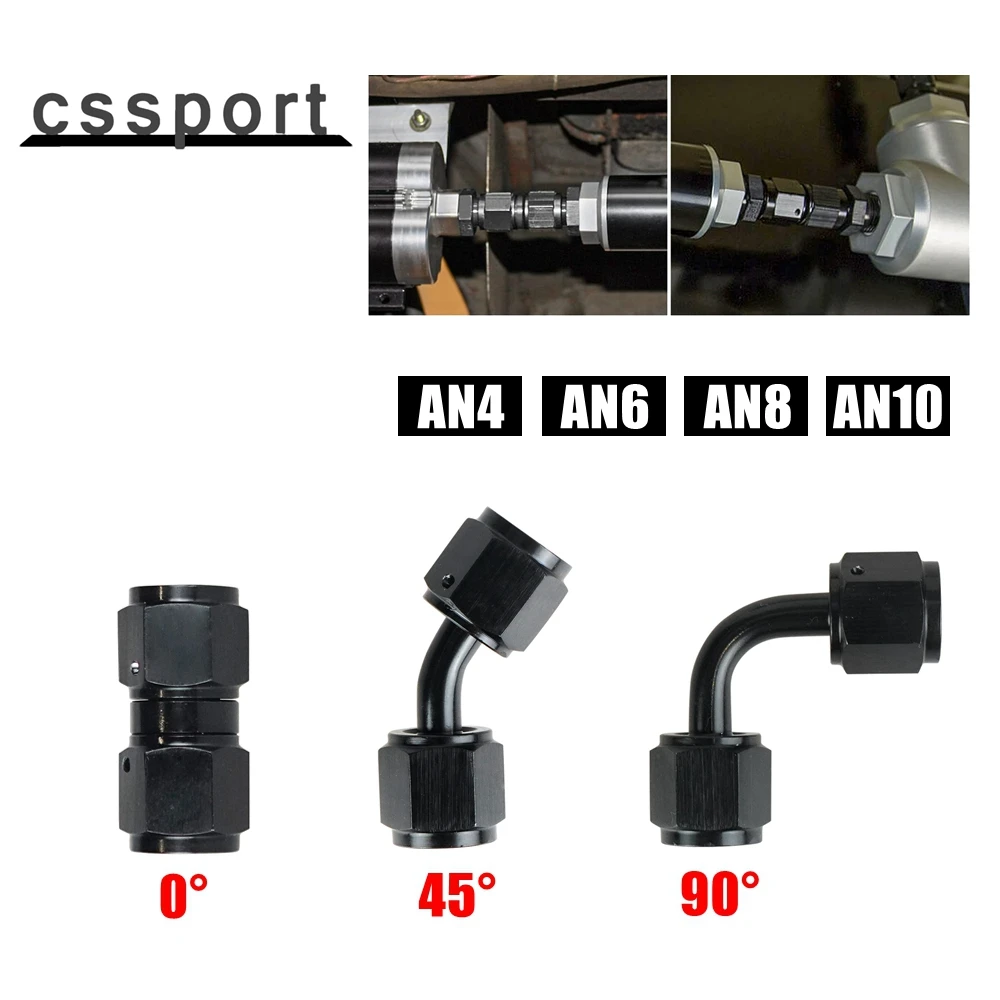 Universal-AN4-AN6-AN8-AN10-Female-to-Female-Union-Straight-0-45-90 ...