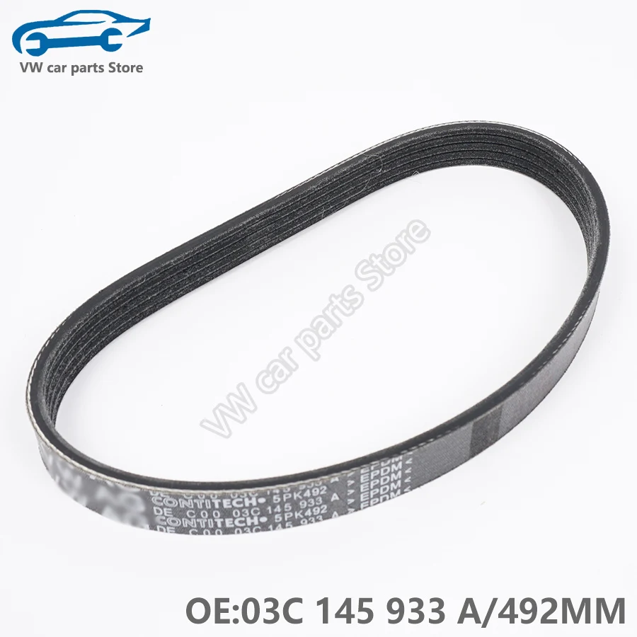 03c145933a 492mm Water Pump Short Belt For Audi A1 A3 Vw Sciricco Jetta ...