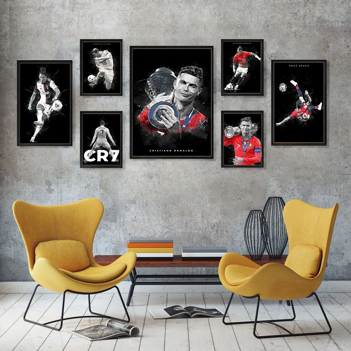 Football-Star-Athlete-Cristiano-Ronaldo-Shooting-Poster-Office-Living ...