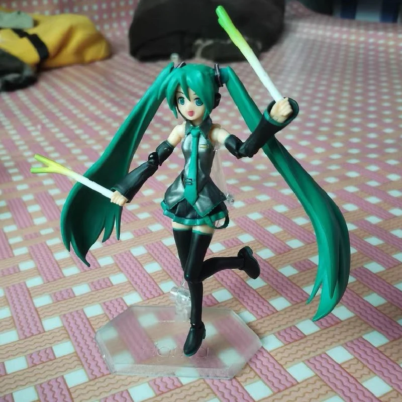 Figura DE ACCIÓN DE Hatsune Miku Figma 014, muñeco articulado de PVC con cambio de cara móvil ...