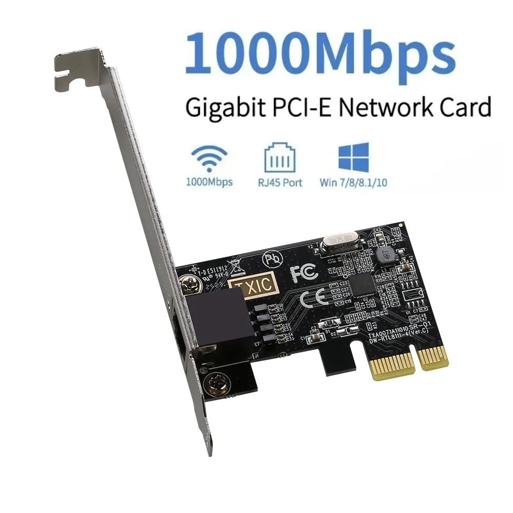 1000Mbps-Network-Adapter-PCIE-To-RJ45-Network-Card-1000Mbps-RJ45-PCI-Express-Converter-LAN ...