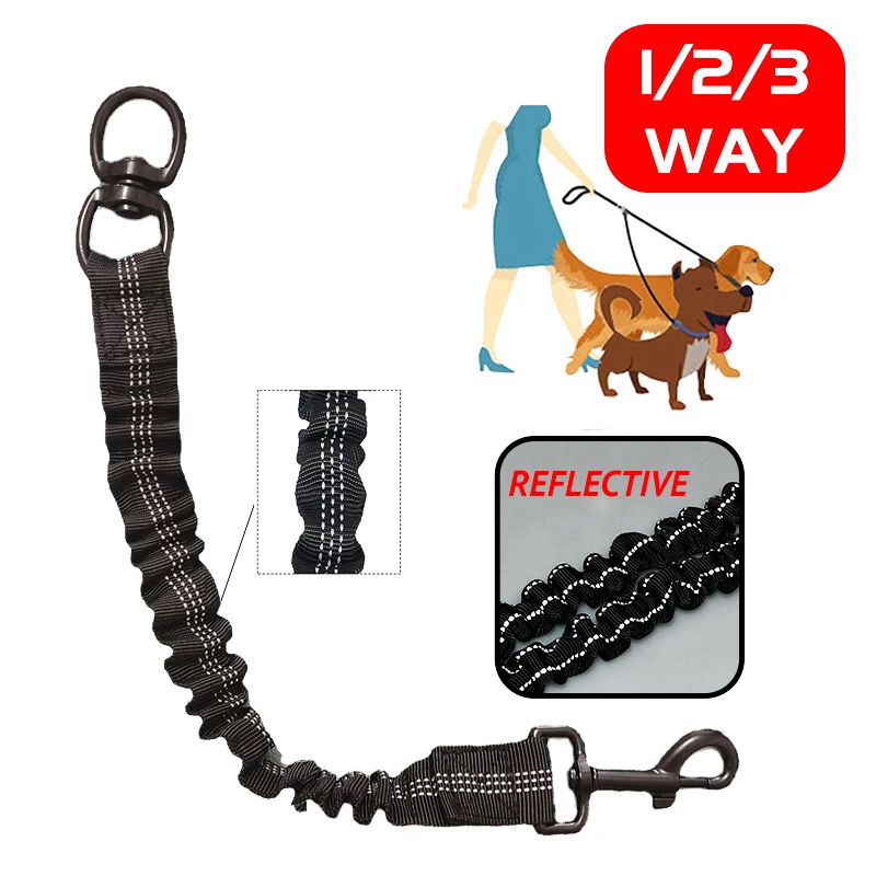 Elasticity-Dog-Leash-Extension-2-3-Way-Couplers-Pet-Leash-Rope ...