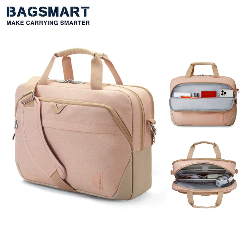 BAGSMART-Laptop-Bag-for-Women-Lockable-Laptop-Briefcase-Case-15-6-Inch ...
