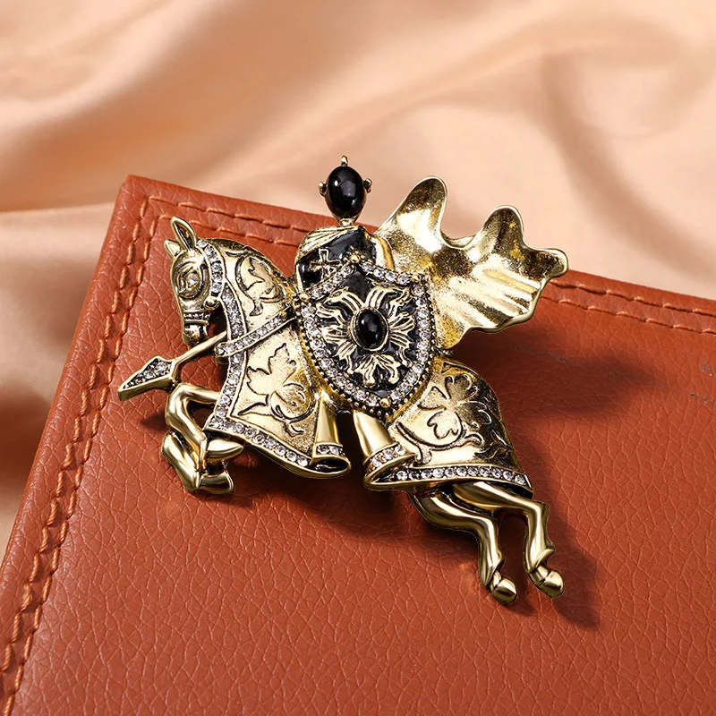 Personality-Fashion-Coat-Accessories-Vintage-Fairy-Tale-Knight-Brooch ...