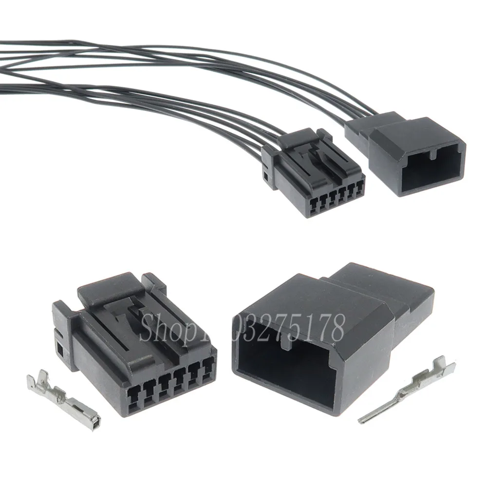 1-Set-6-Pin-175507-2-345178-2-175506-2-Automotive-Socket-Cable-Harness ...