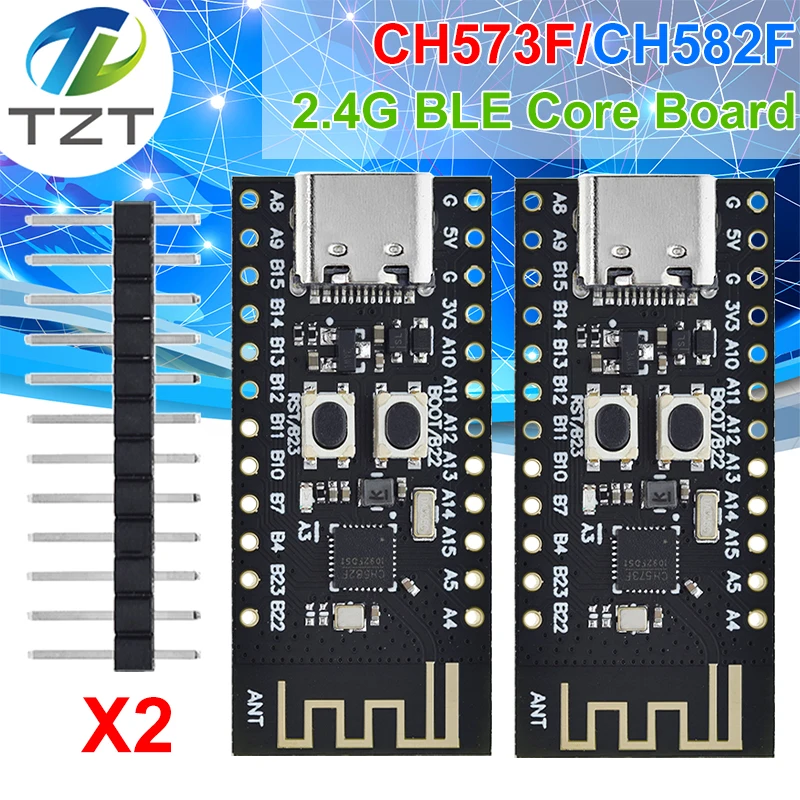 CH573F CH582F BLE5.3 BLE4.2 Bluetooth Core Development Board Module TZT ...