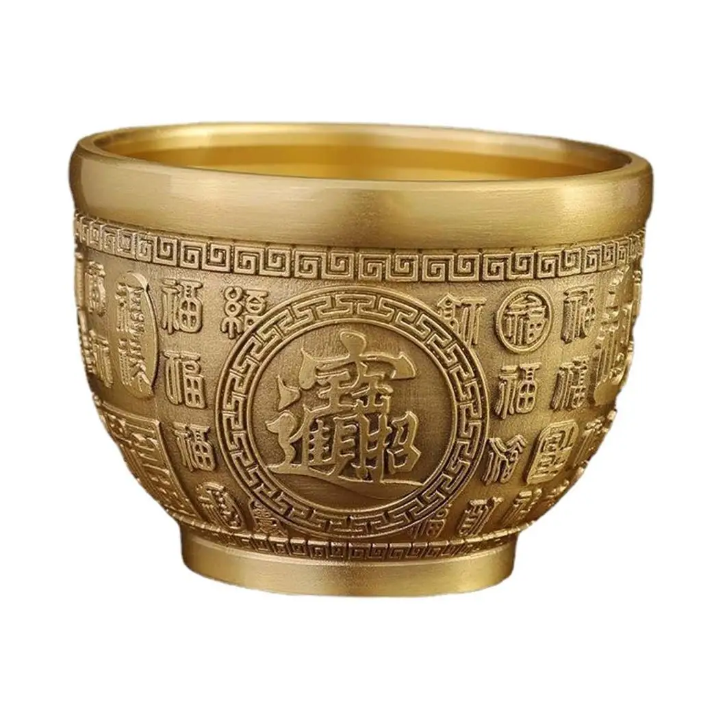 Creative-Brass-Feng-Shui-Bowl-Luck-Rice-Cylinder-for-Home-Desktop ...