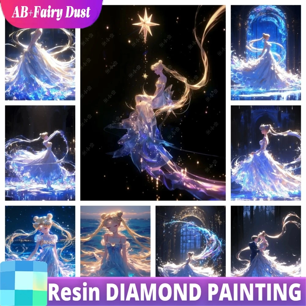 Resin Fairy Dust AB DIY Diamond Art Painting Kits New 2025 Embroidery ...