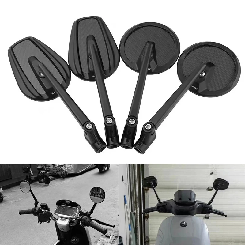 true carbon fiber motorbike moto rear view mirrors For For CFMOTO 650NK ...
