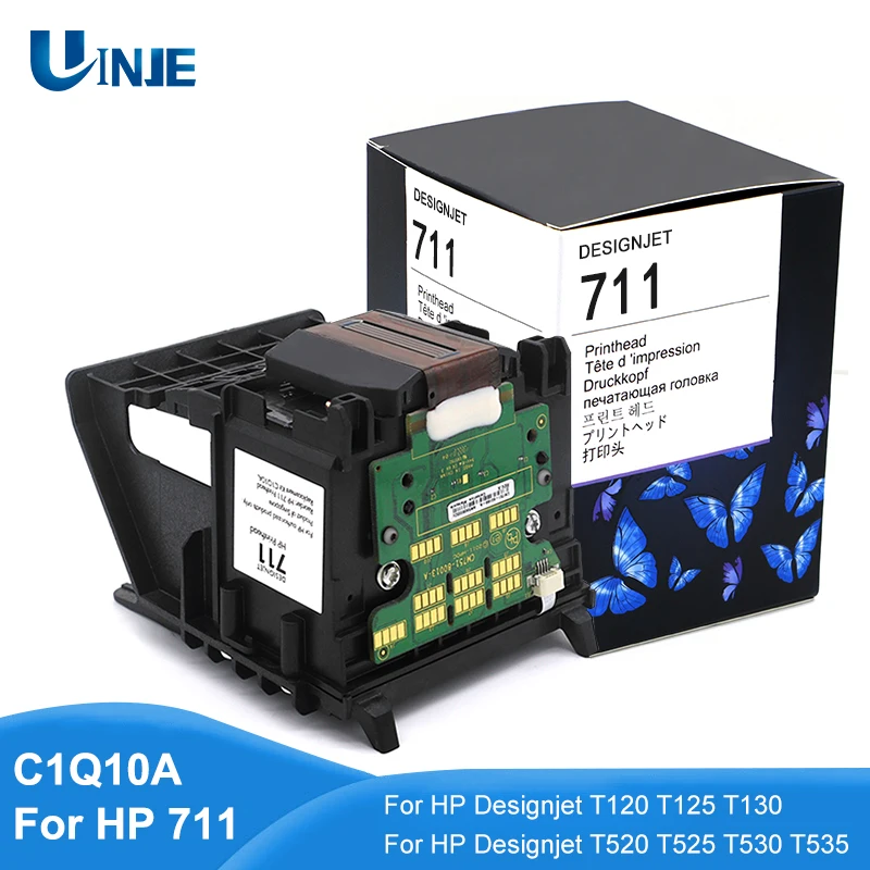 UINJE Brand New For HP 711 Printhead 711B 711XL Print Head C1Q10A For ...