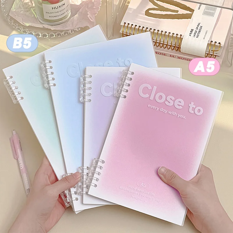 A5-B5-60-Sheets-Loose-Leaf-Blush-Series-Notebook-Kawaii-Korean-Binder ...