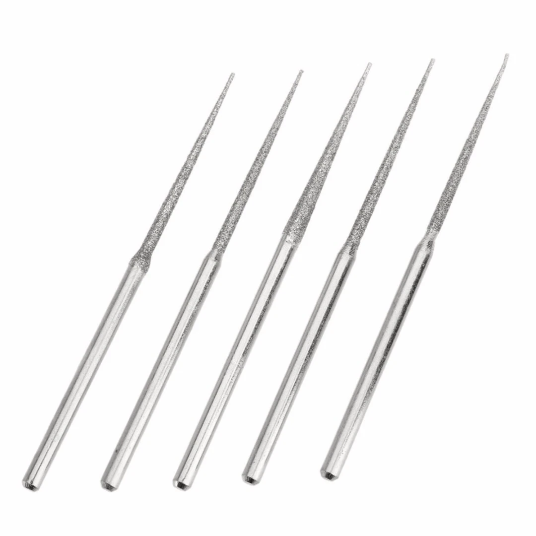 5pcs 3mm Shank Grinding Rods Mini Drill Diamond Grinding Head Bur ...