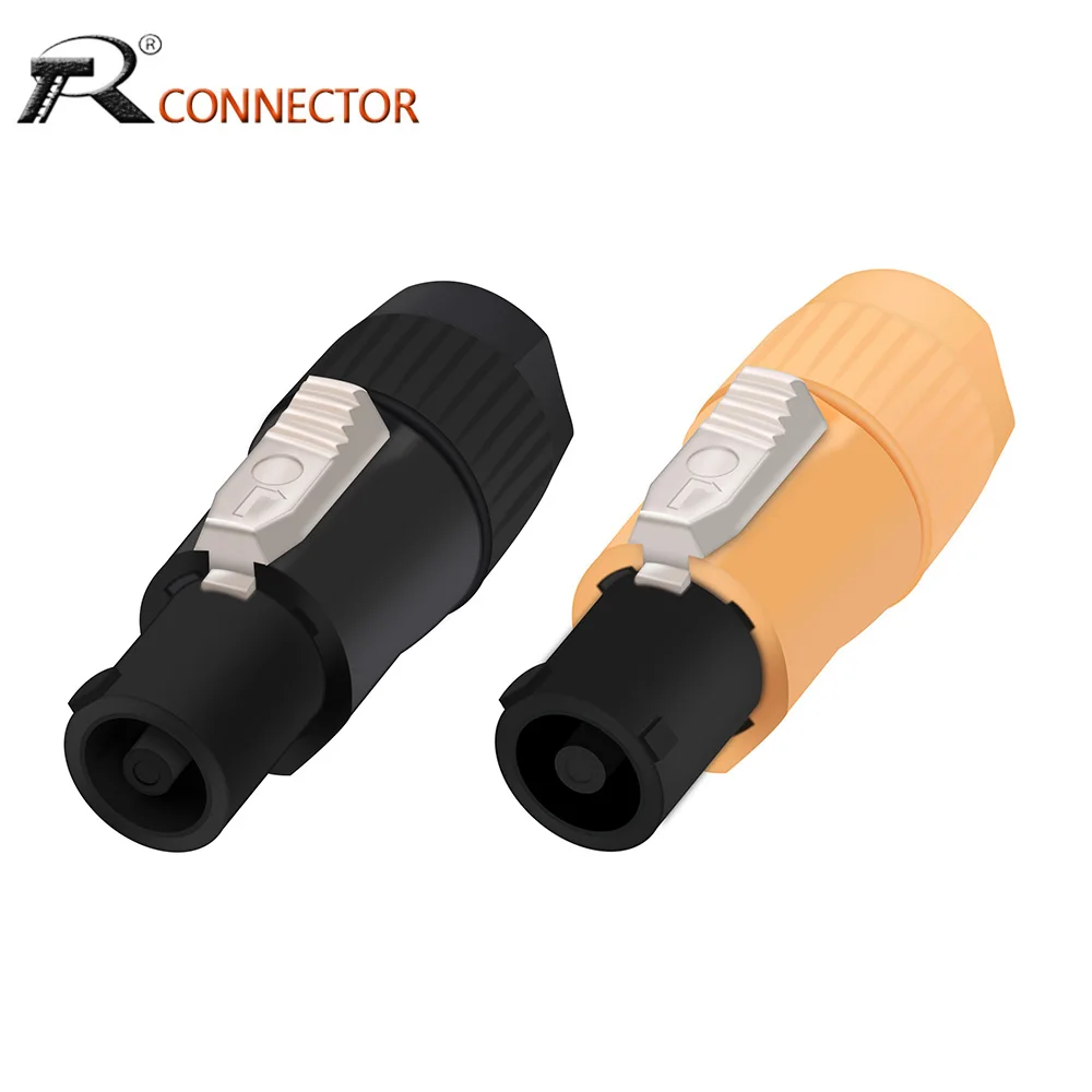 12pcs 3Pins Powercon Speaker Chassis Connector Terminals Male Plug for ...