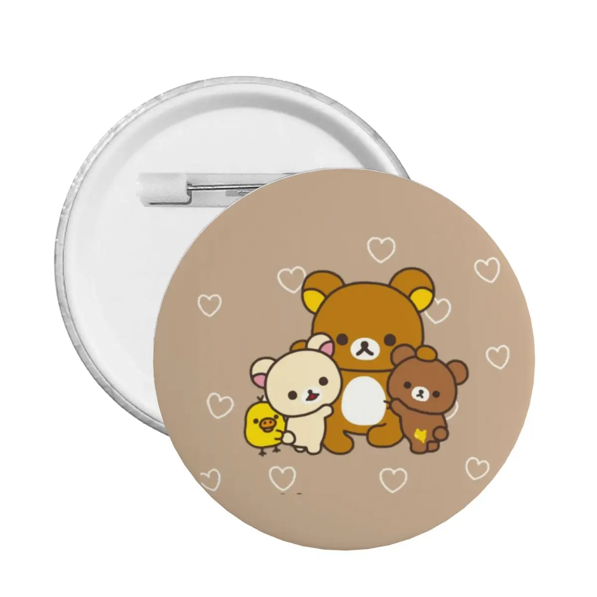 Rilakkuma-Design-Pins-Badges-Cartoon-Characters-Hats-Pinback-Buttons ...