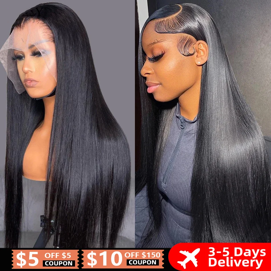 Bone-Straight-Lace-Front-Wig-100-Human-Hair-Wigs-For-Women-Peruvian ...