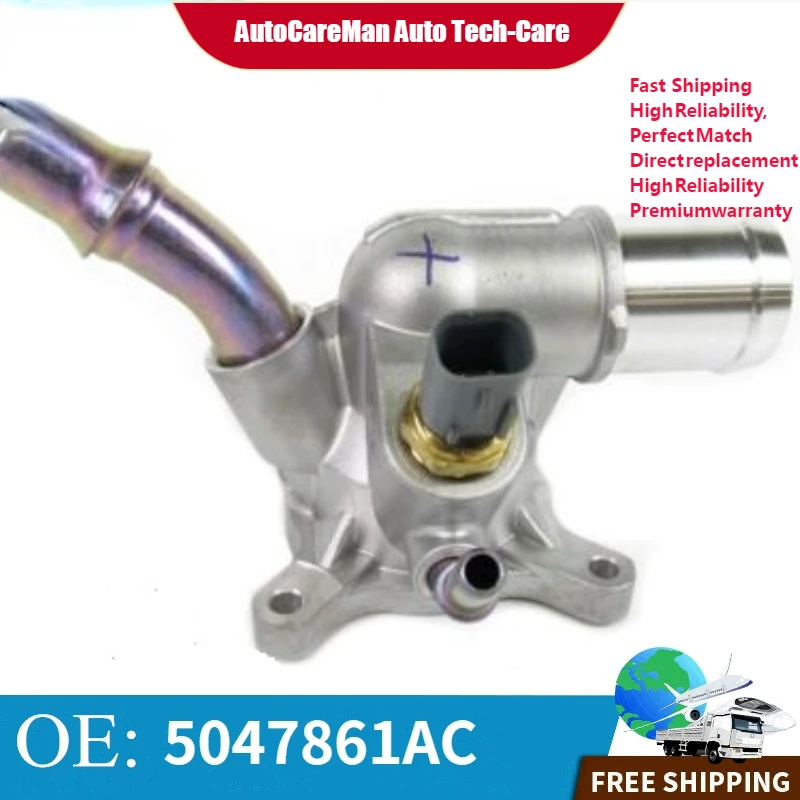 Fit for 14-19 JEEP CHEROKEE 2.4L MULTI AIR ENGINE COOLANT THERMOSTAT ...