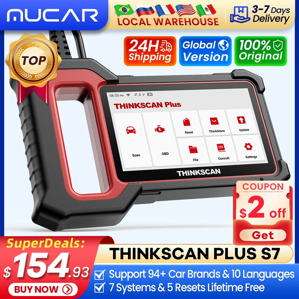 THINKCAR-Thinkscan-Plus-S7-S6-S4-Obd2-Scanner-Car-Scanners-Diagnostic ...