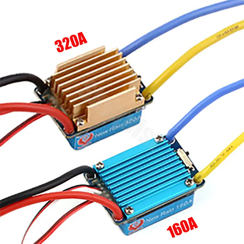 1PCS-Waterproof-RC-Boat-160A-320A-ESC-380-450-Brushed-Motor-Speed ...