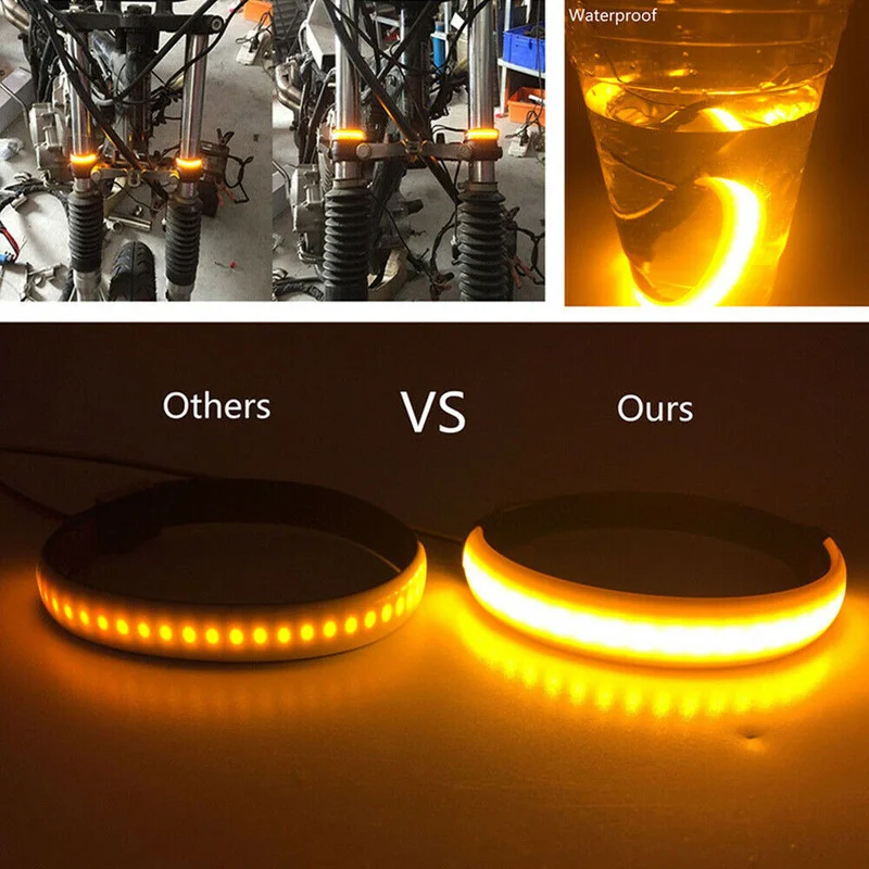 1-Pair-Amber-SMD-LED-Bike-Motorcycle-Fork-Light-120-Degree-Viewing ...