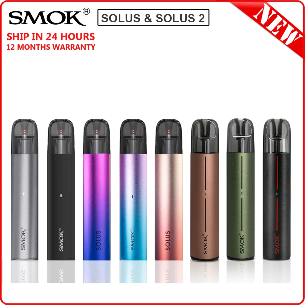 NEW-Original-SMOK-Solus-2-Pod-Kit-15W-Electronic-Cigarette-Pod-Vape-Mod ...