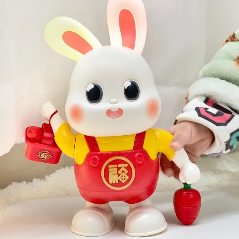 Electric-Dancing-Little-Fu-Rabbit-TikTok-Same-Style-Robot-Light-Music ...