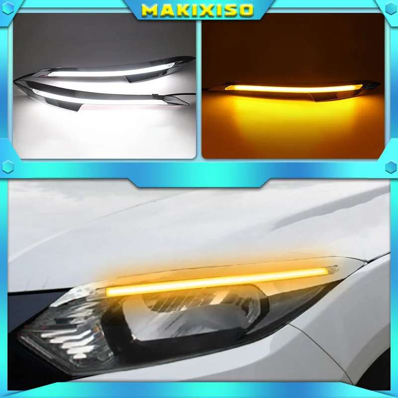 For-Honda-HR-V-HRV-Vezel-2014-2017-No-error-Daytime-Running-Light-LED ...