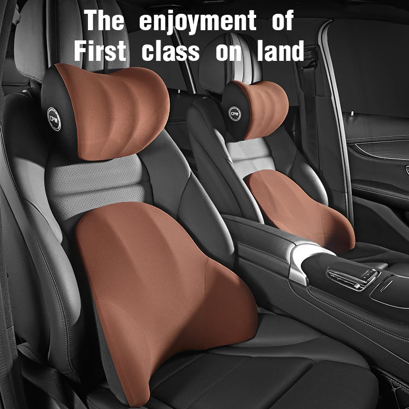 Car-Headrest-Lumbar-Support-Car-Neck-Pillow-Waist-Cushion-Driver-Seat ...