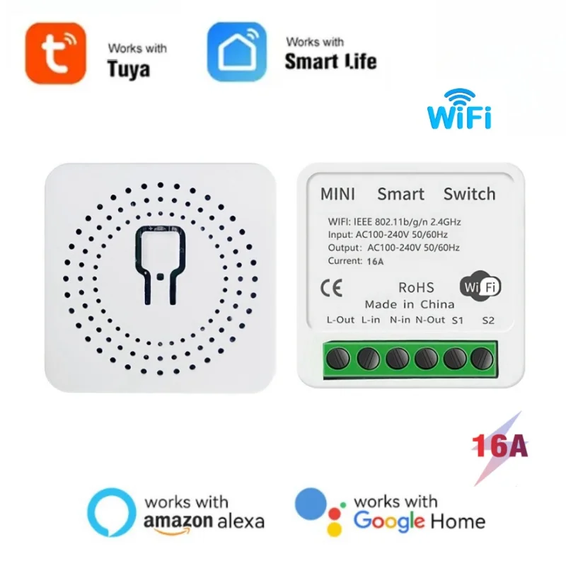Tuya-16A-MINI-Wifi-Switch-DIY-1-way-Remote-Control-Timer-Relay ...