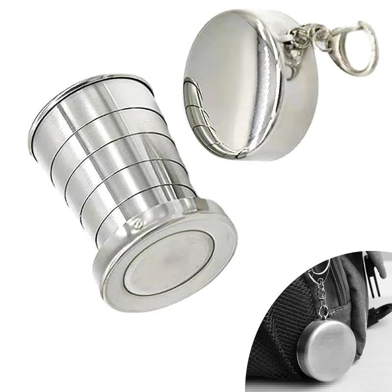 75ml-150ml-250ml-Portable-Stainless-Steel-Folding-Cup-Telescopic-Mug ...