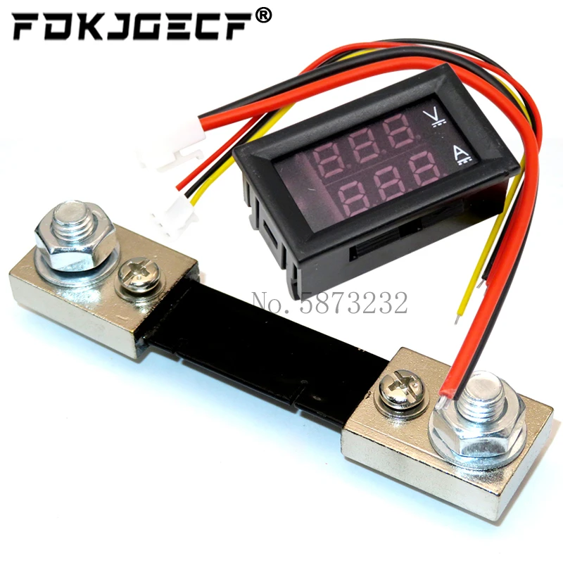 Mini-volt-metro-con-pantalla-LED-Dual-de-0-28-pulgadas-amper-metro-CC-0 ...
