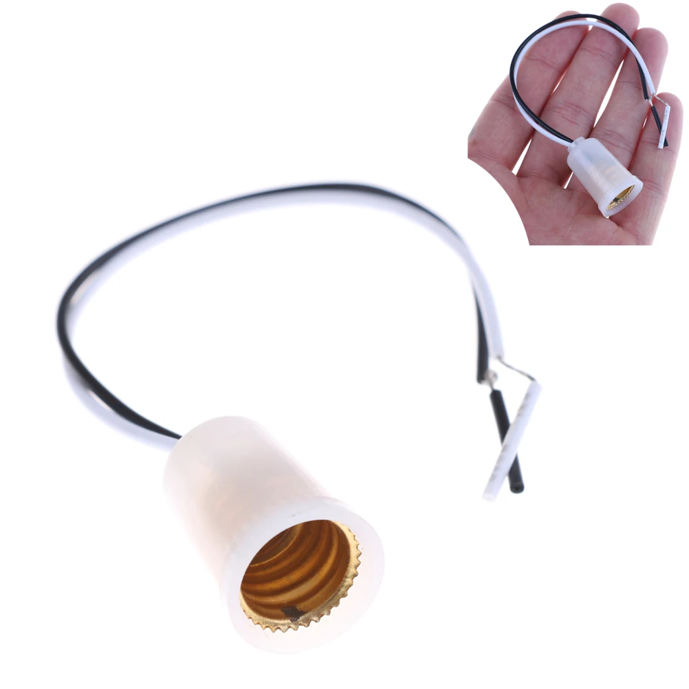 1Pc-Plastic-Lamp-Socket-With-Wire-LED-Light-Bulb-Lamp-Holder-Converter ...