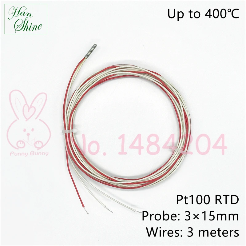 Pt100-Probe-Up-to-400-C-3mm-3-Wires-3-Meters-High-Accuracy-Resistance ...