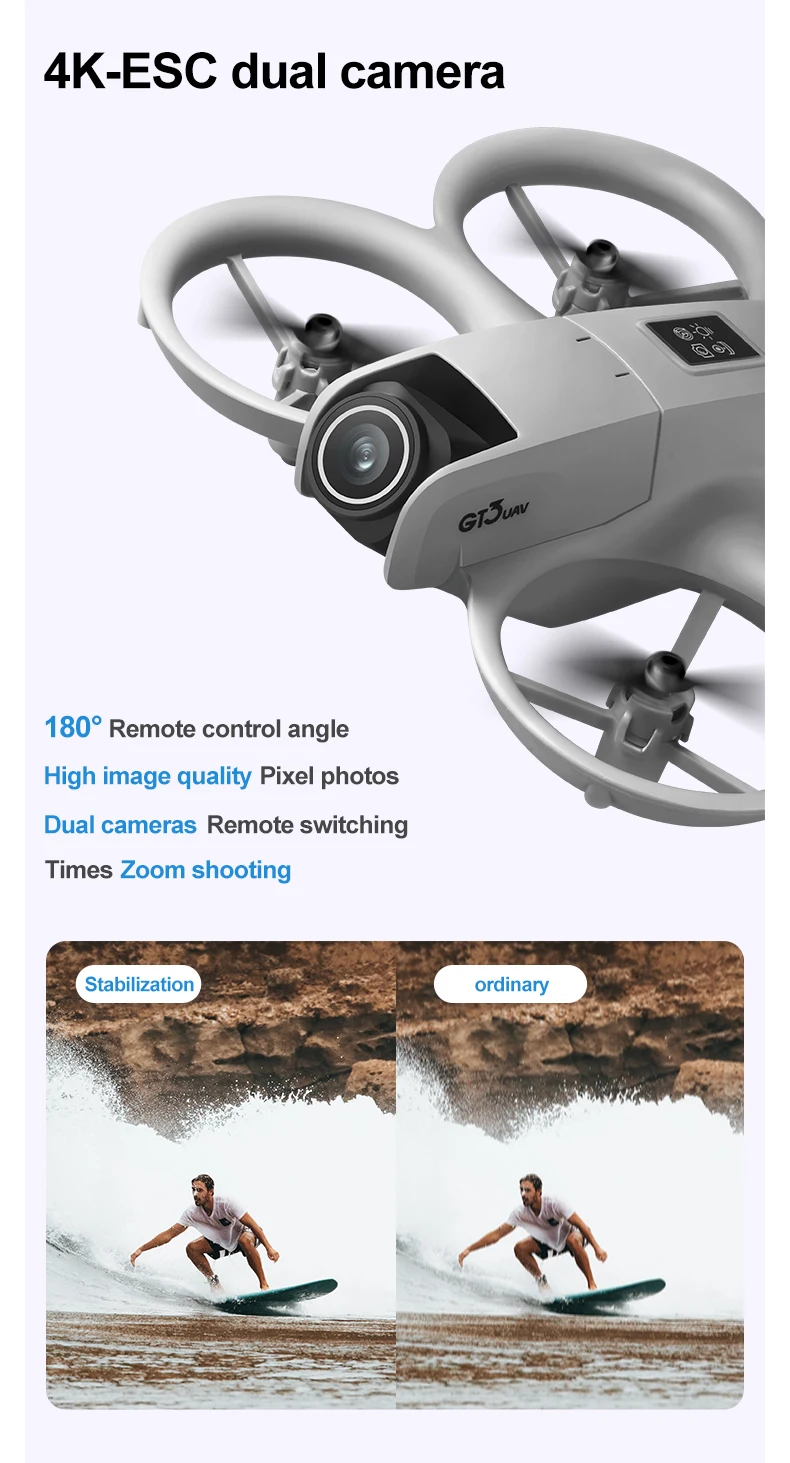 Xiaomi GT3 MAX GPS Drone 8K Aerial HD Photography Optical Flow ...