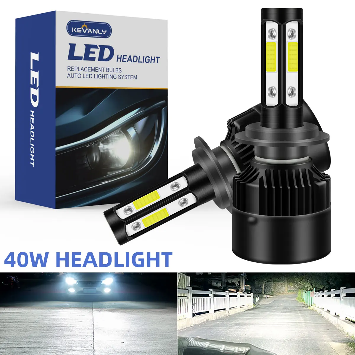 2pcs H7 LED 9005 9006 Led X7 Car Headlights 9004 9007 HB3 HB4 LED Bulbs ...