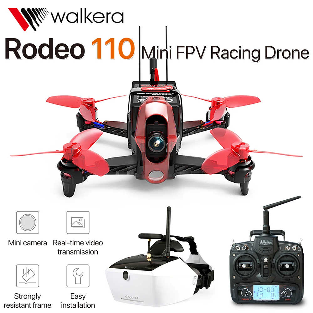 Walkera Rodeo 110 Fpv Drone Kit With Camera Mini Indoor Fpv Racing Drone Rc Quadcopter - Rc ...