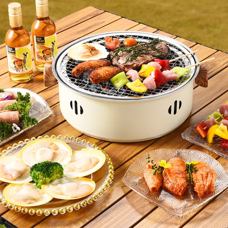 Portable-Barbecue-Grill-Mini-Brazier-Folding-Fire-Pit-Grills-Home ...