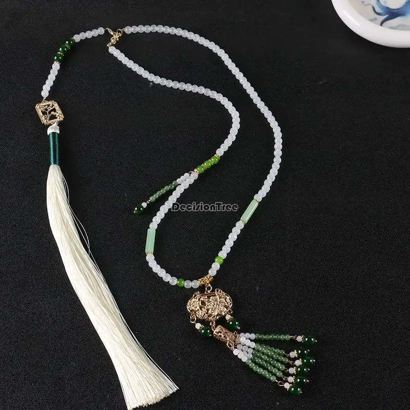 2023-new-long-chinese-traditional-ancient-style-necklace-hanfu-bead ...