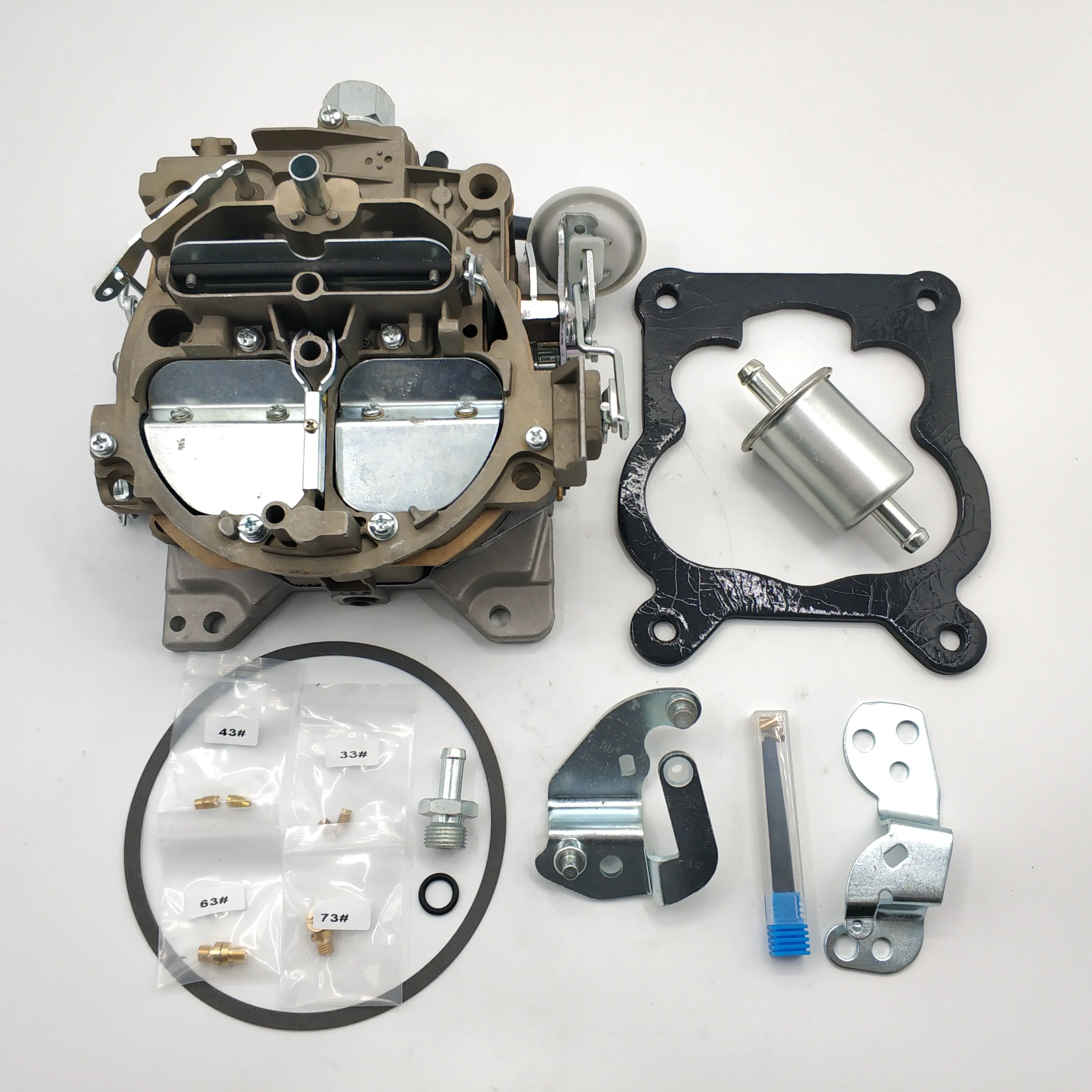 H408B-4-Barrels-Carburetor-Carb-for-1901R-Rochester-Quadrajet-4MV-Chevy ...