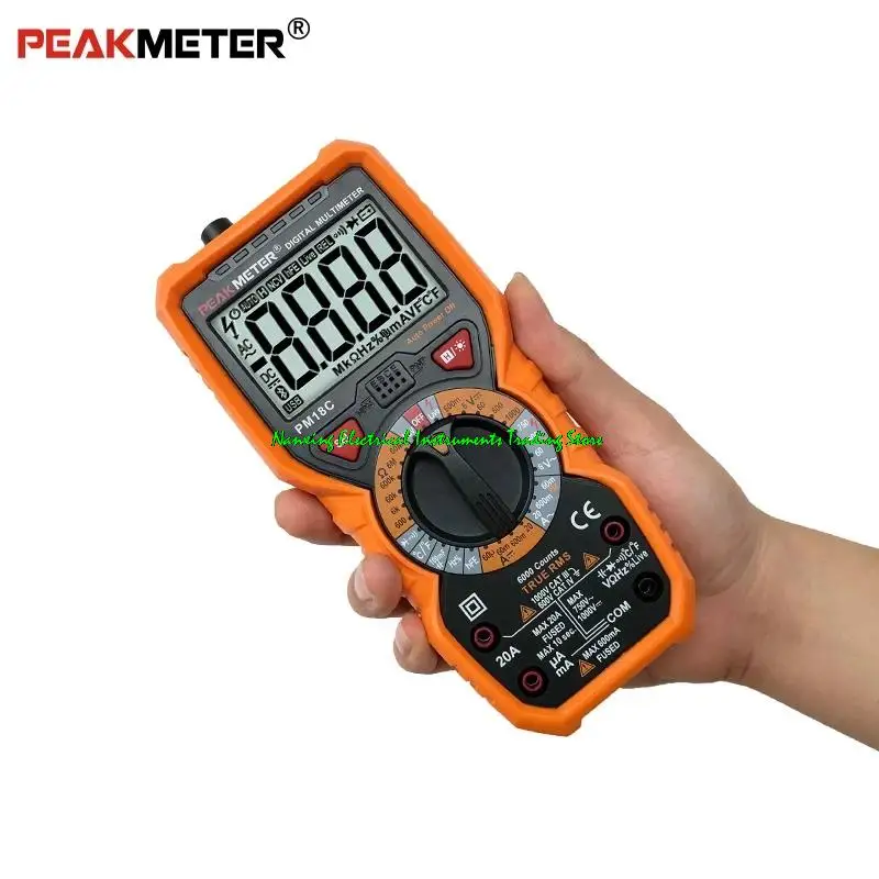 PM18/PM18A/PM18C Digital Multimeter True RMS AC/DC Voltage Resistance ...