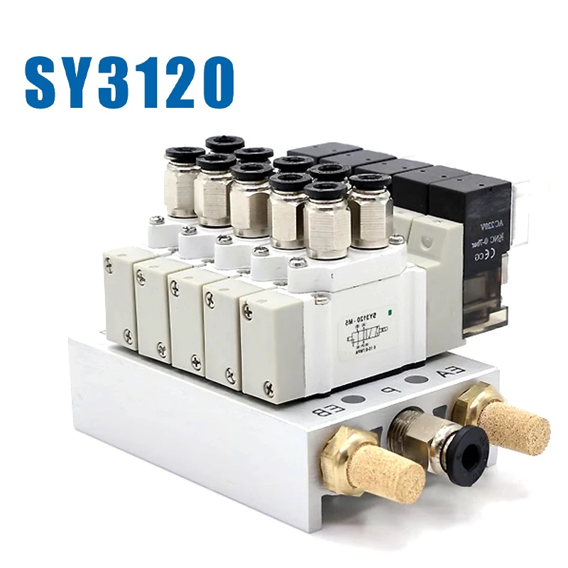 SY3120 Multi-way Combination SMC Type Cylinder Control Valve SY3120 ...