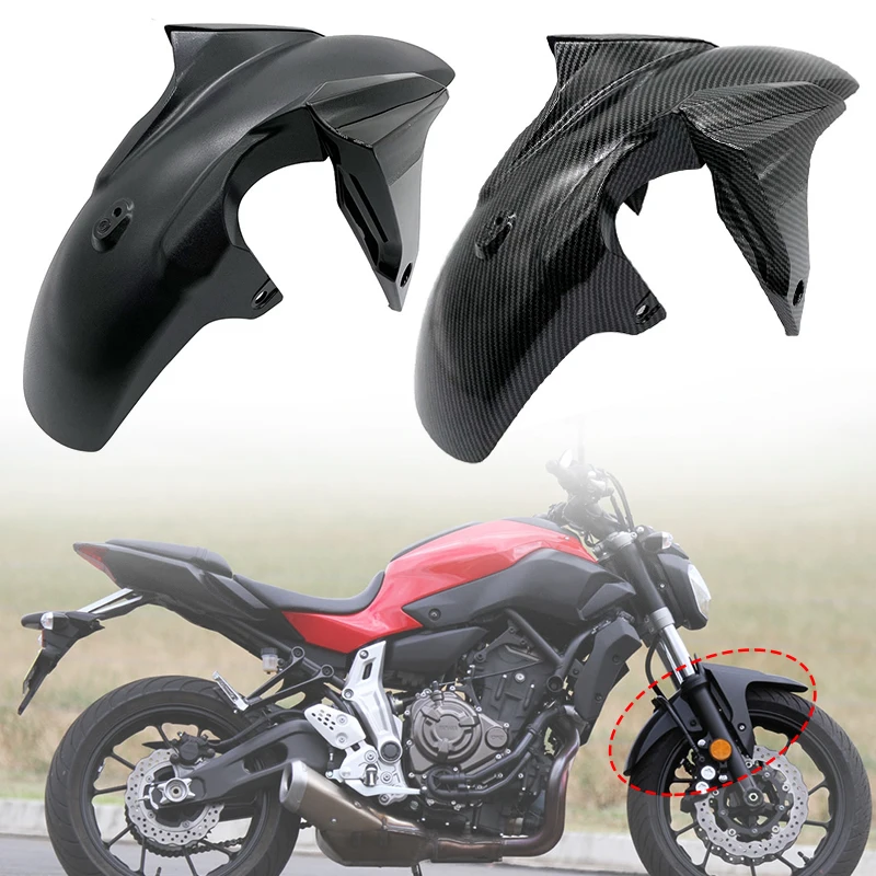 MT07-FZ-07-Front-Fender-Front-Tire-Cover-Fairing-Carbon-Fiber-Mudguard ...