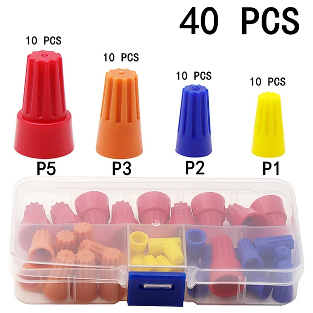 40-220 PCS Box,Quick Connector Spring Cap,Wire Connection Inserts Kit ...